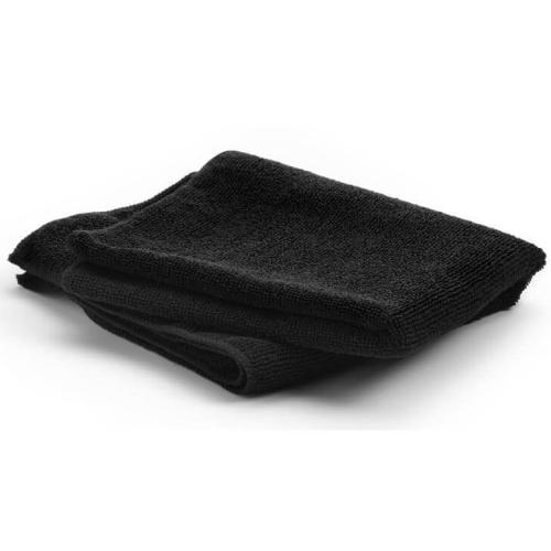 Svart microfiberhandduk för håret, large